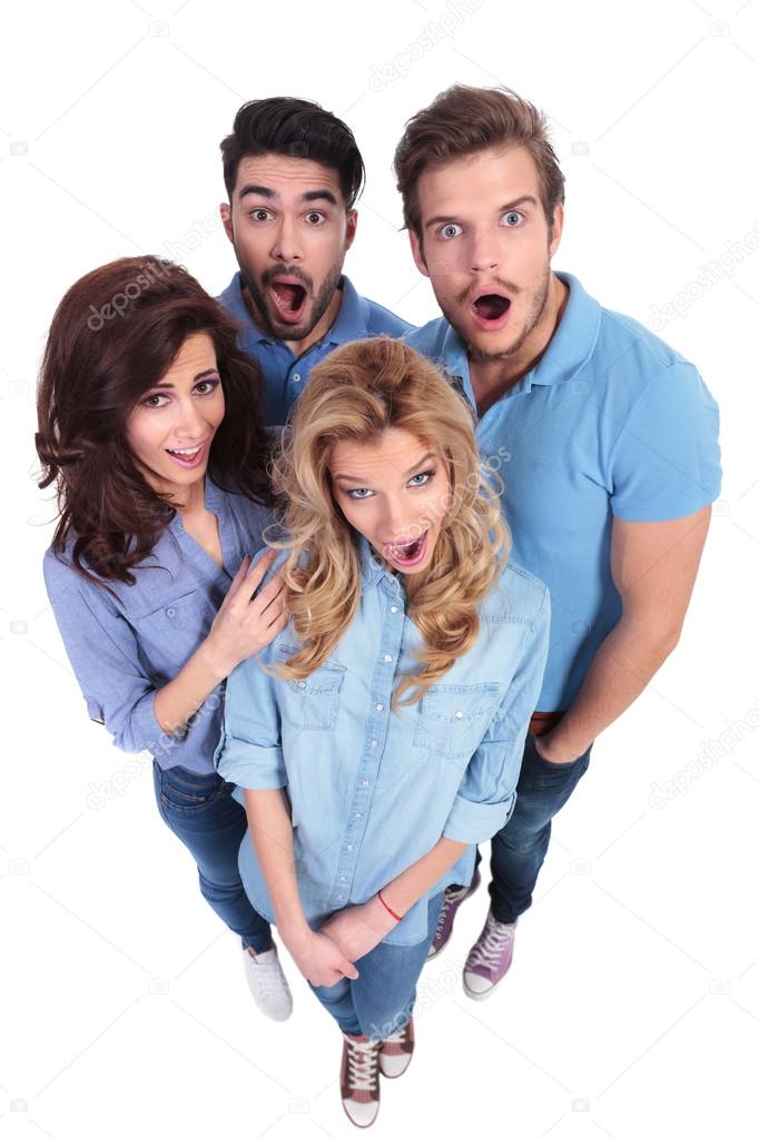 Shocked Group Of People