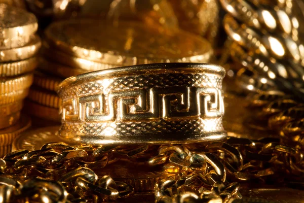 Jewels and gold coins Stock Photo by ©netfalls 17996035