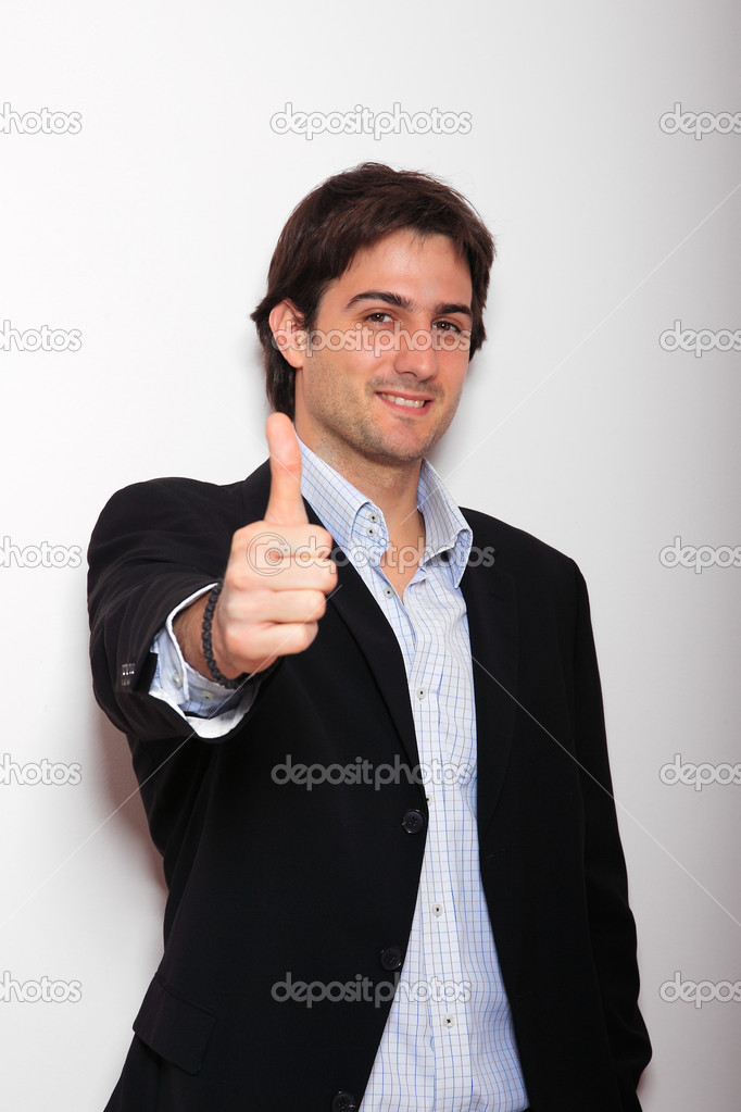 Business man standing Stock Photo by ©netfalls 18513279