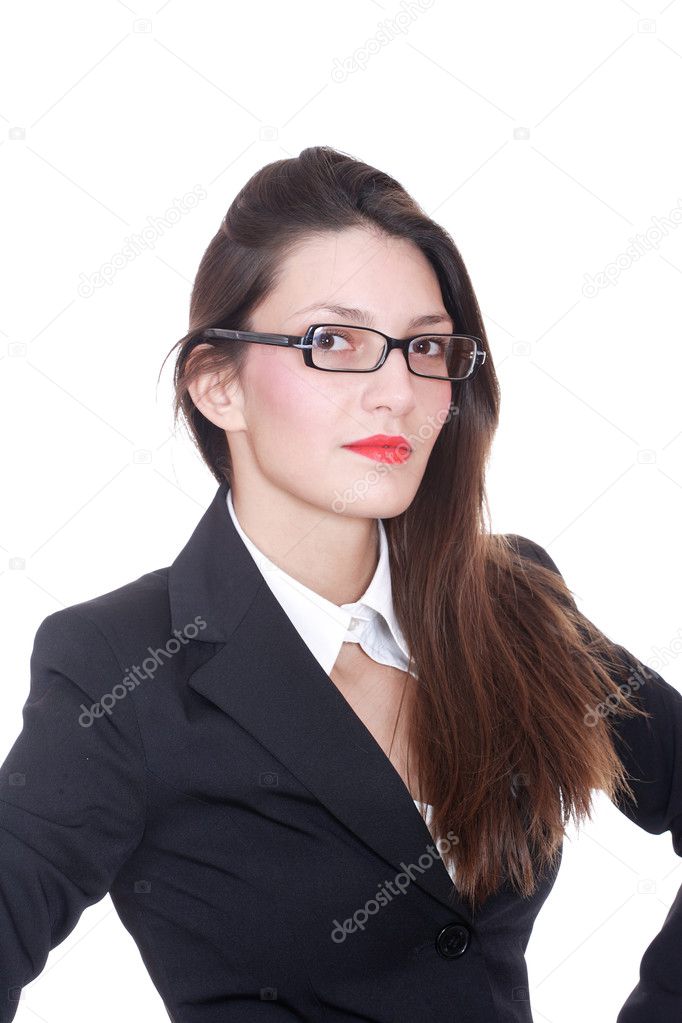 Young attractive business woman. — Stock Photo © netfalls #25529335 Young attractive business woman. — Stock Photo © netfalls #25529335