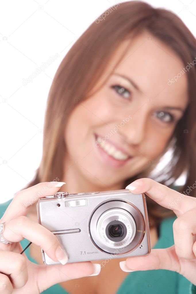 Woman talking a picture — Stock Photo © netfalls #25589903