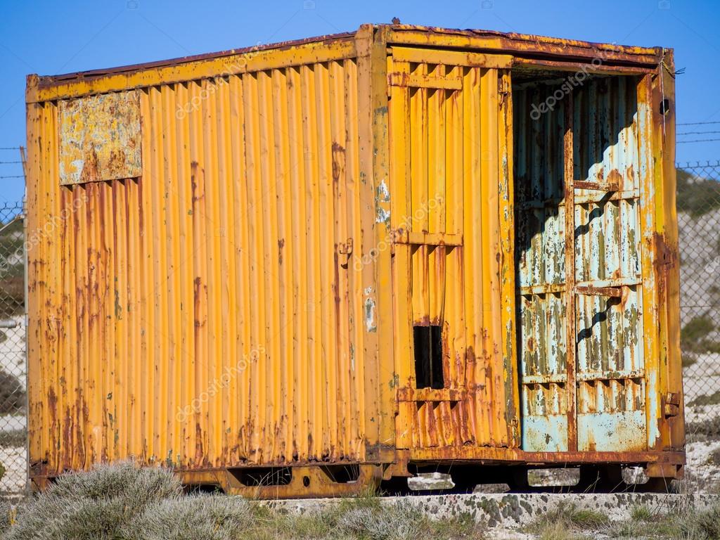 Old and rusty container — Stock Photo © netfalls #41083601