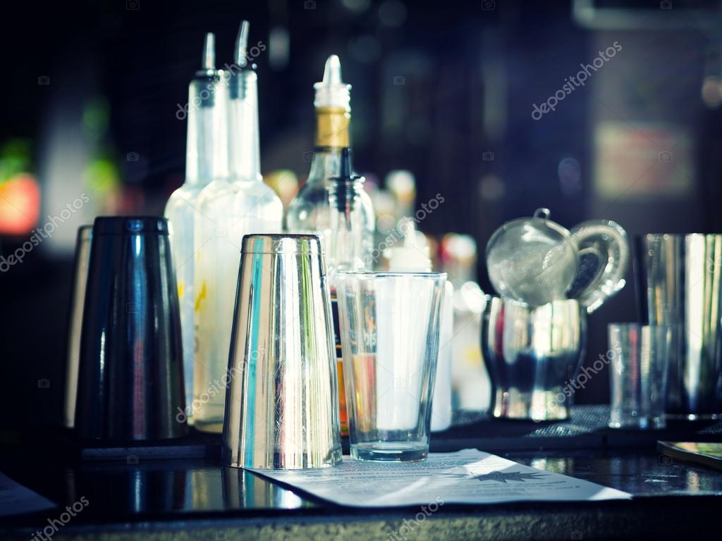 Bartender tools at the club — Stock Photo © netfalls #50756205