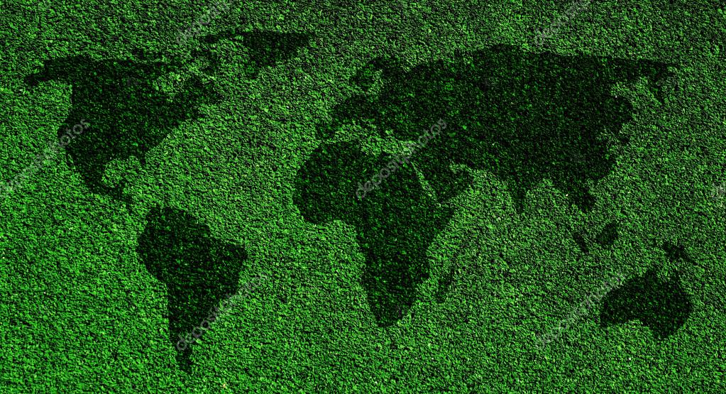 World map on grass Stock Photo by ©joruba75 48955031