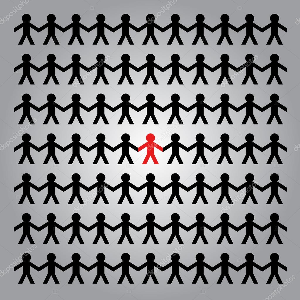 Paper Cutout People Stock Vector Image by ©keeweeboy #42437467