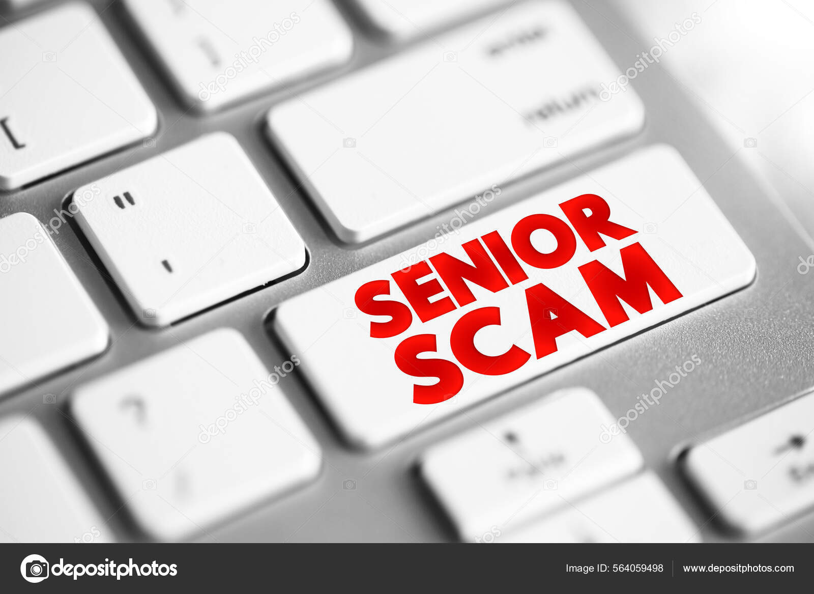 Senior Scam Text Button Keyboard Concept Background Stock Photo by ...