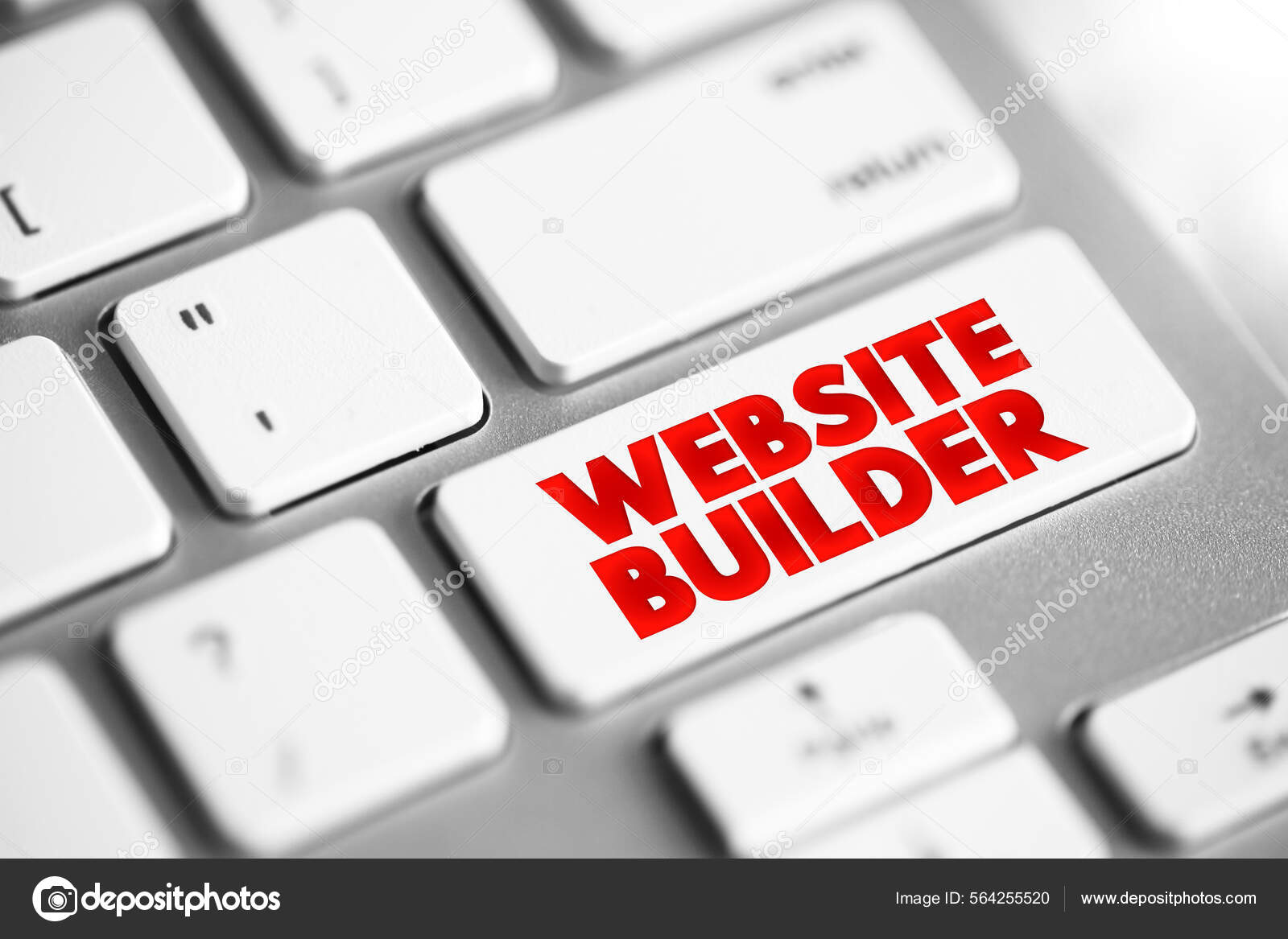 Website Builder Text Button Keyboard Concept Background Stock Photo by ...