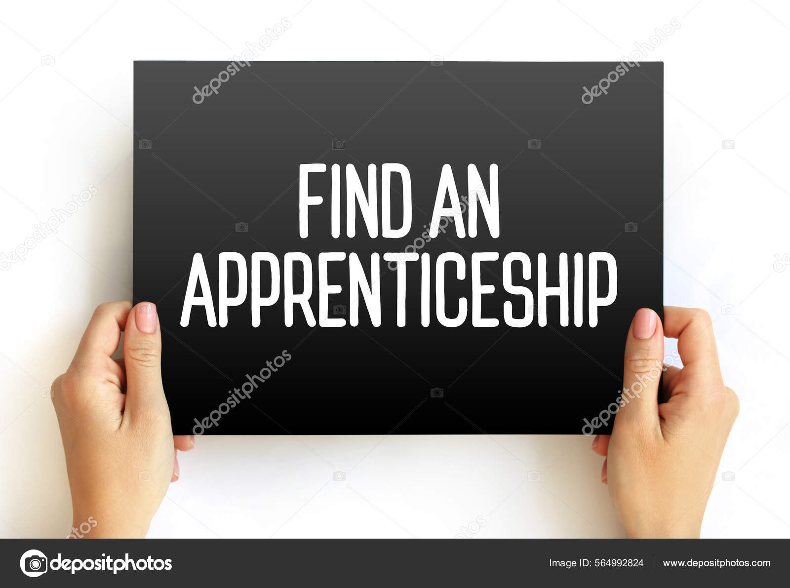 Find Apprenticeship Text Concept Card Presentations Reports Stock Photo ...