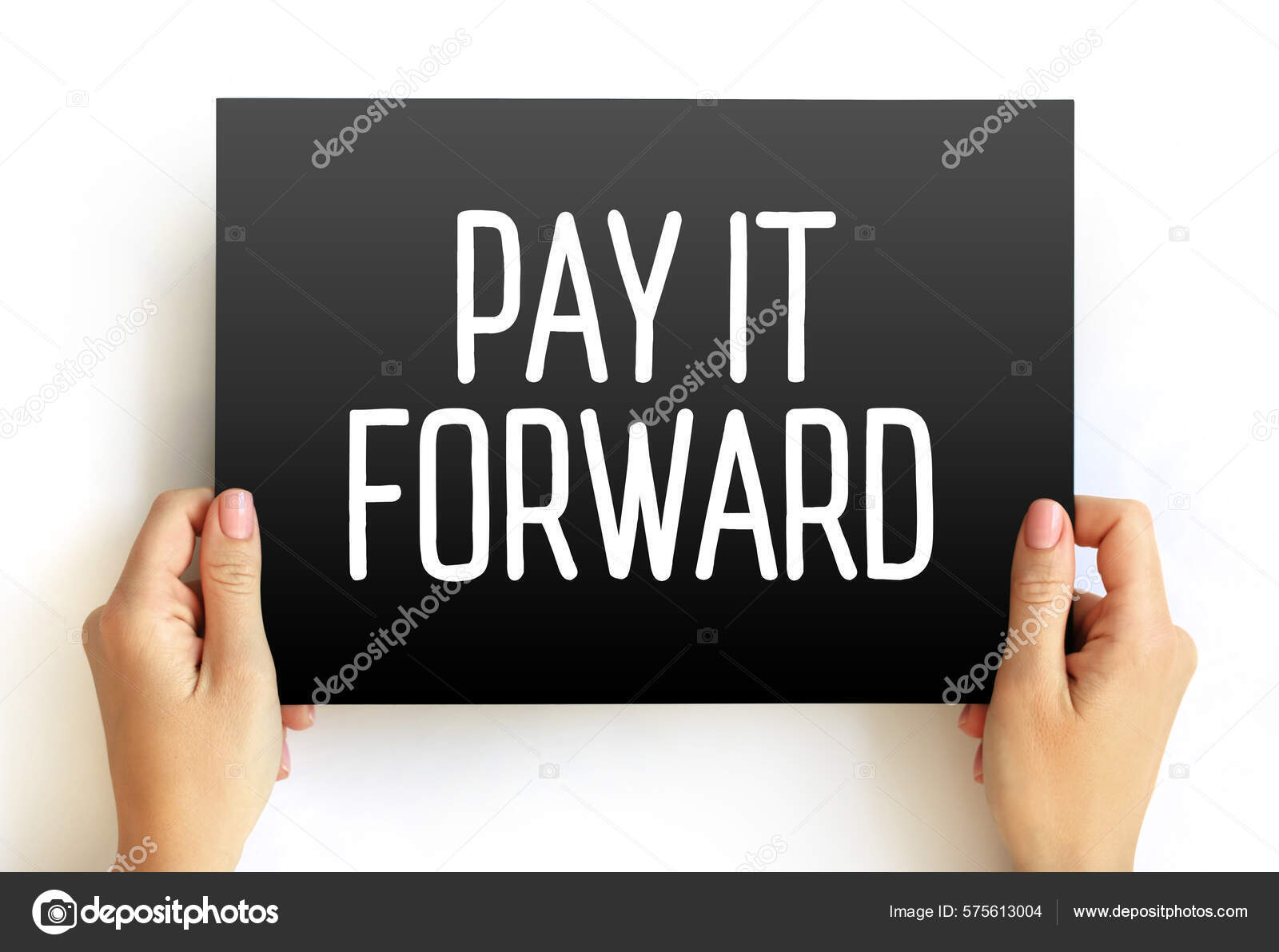 Pay Forward Text Quote Card Concept Background Stock Photo by ©dizain ...
