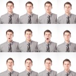 Multiple faces expressions — Stock Photo © ikostudio #8696157