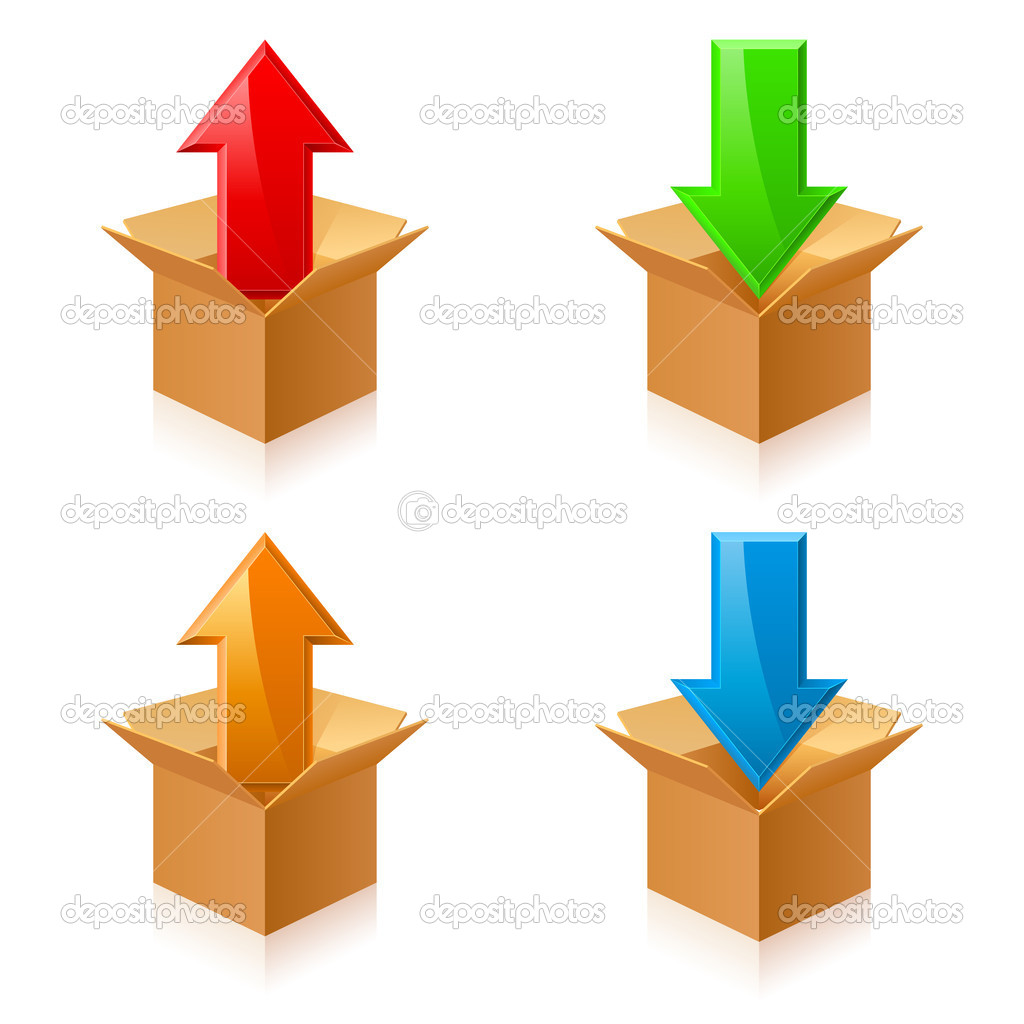 Color boxes and arrows Stock Vector Image by ©dvargg #14976467