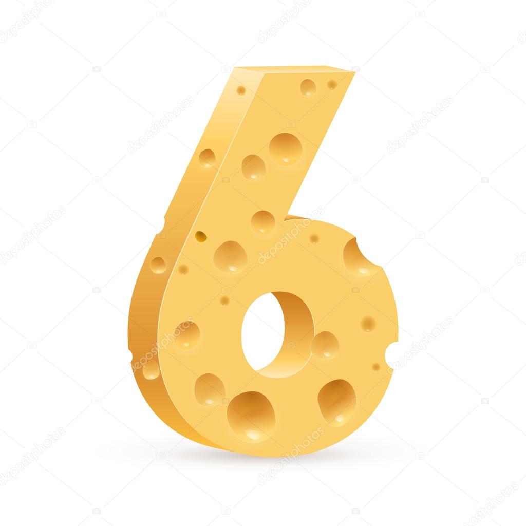 Digit of cheese Stock Vector Image by ©dvargg #24477929