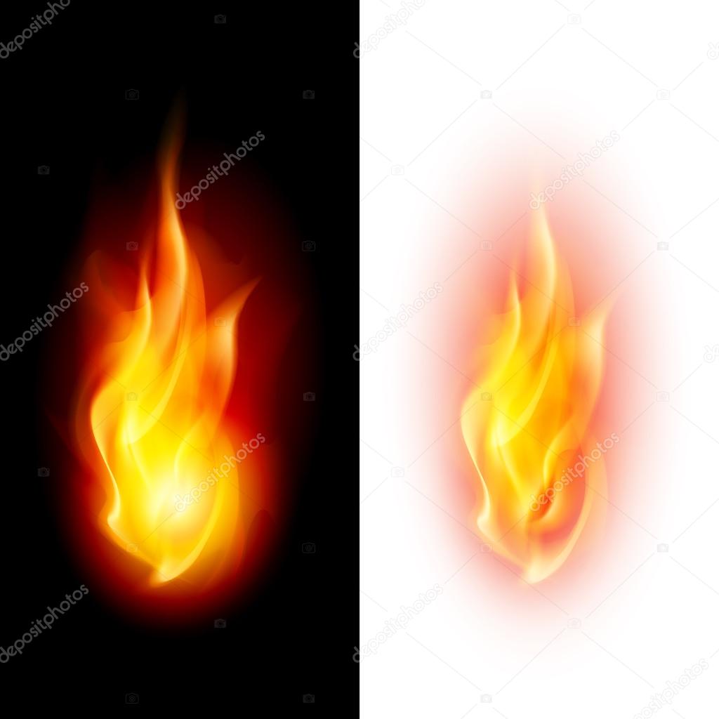 Two fire flames. Stock Vector Image by ©dvargg #31075659