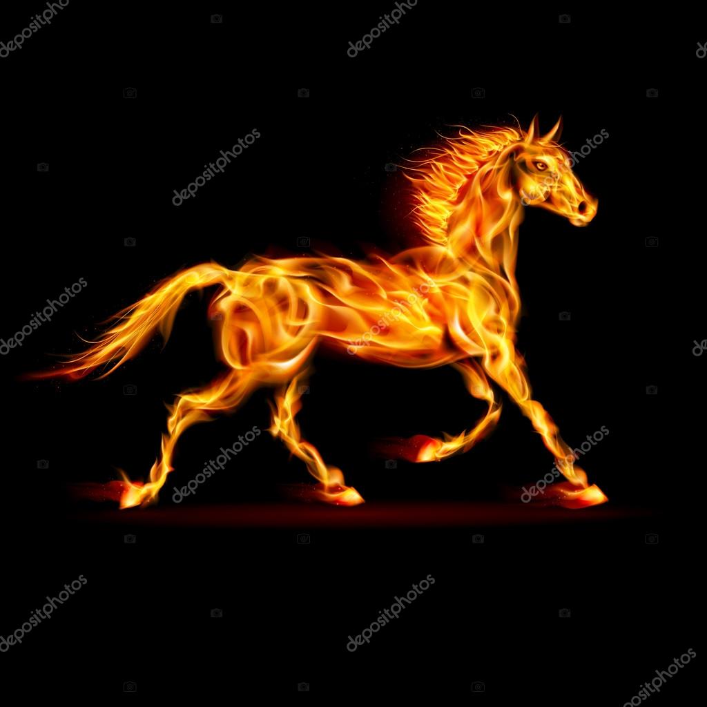 Fire horse. Stock Vector Image by ©dvargg #33150529