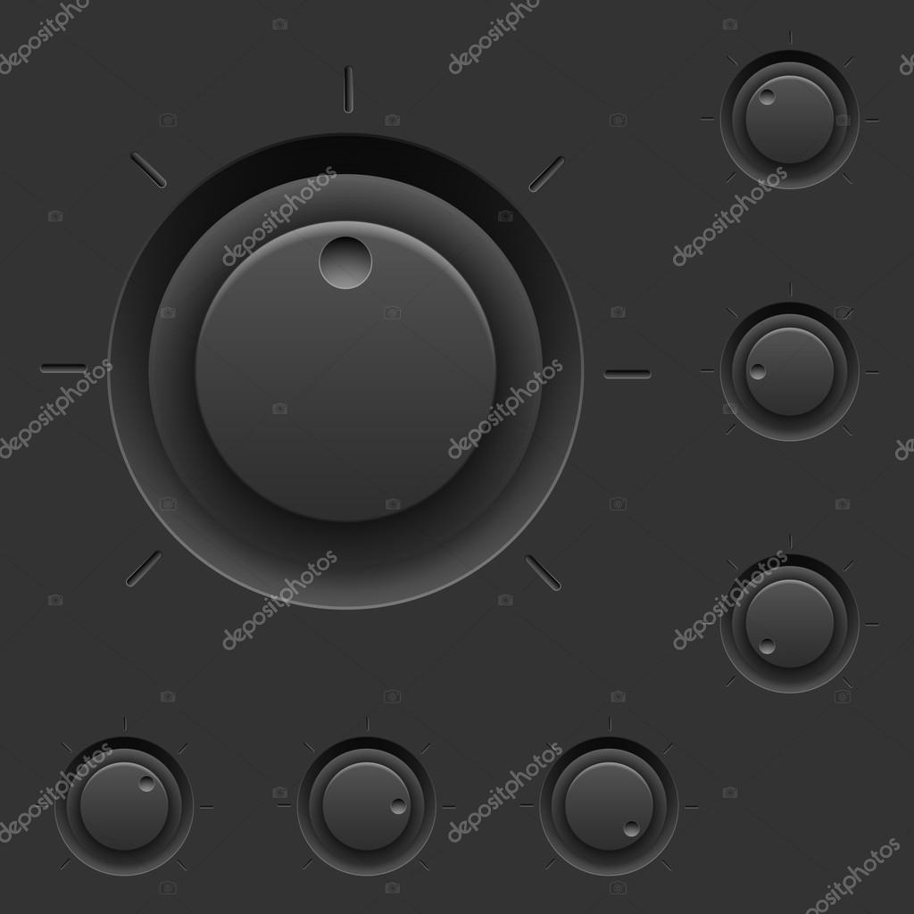 Black control pane Stock Vector Image by ©dvargg #41200145
