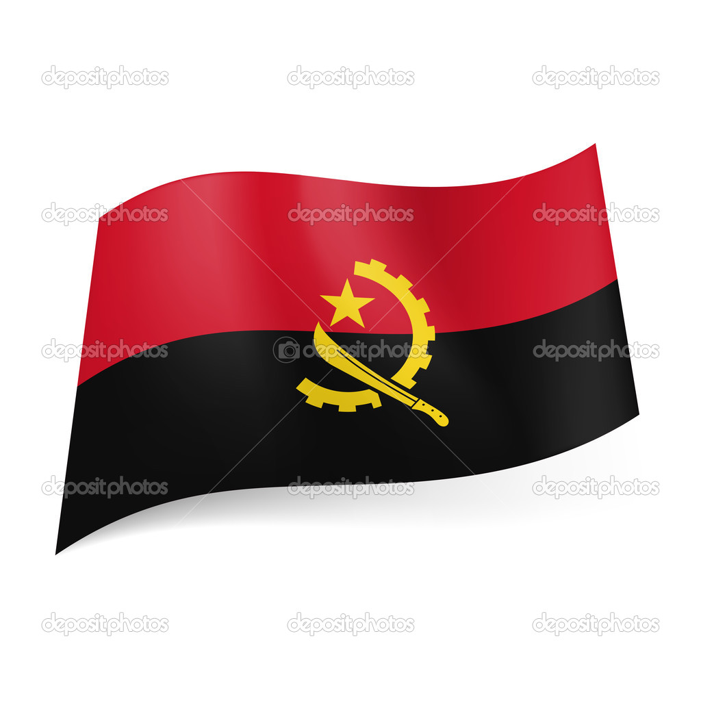 Bandera Nacional De Angola Bandera Nacional De Angola, Ilustración