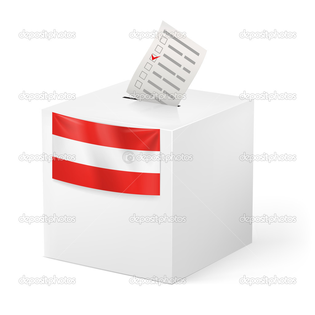 Ballot box with voting paper. Austria Stock Vector Image by ©dvargg ...