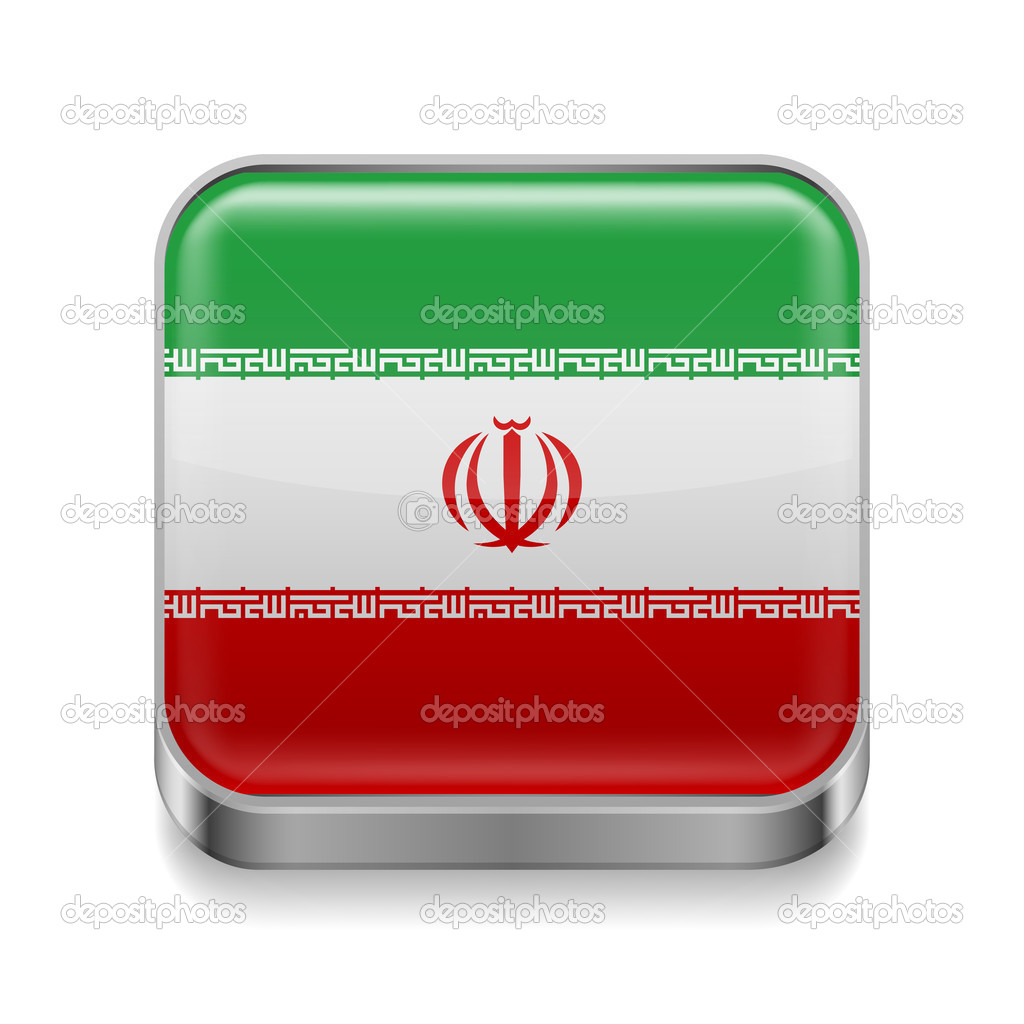 Metal icon of Iran Stock Vector by ©dvargg 43772629