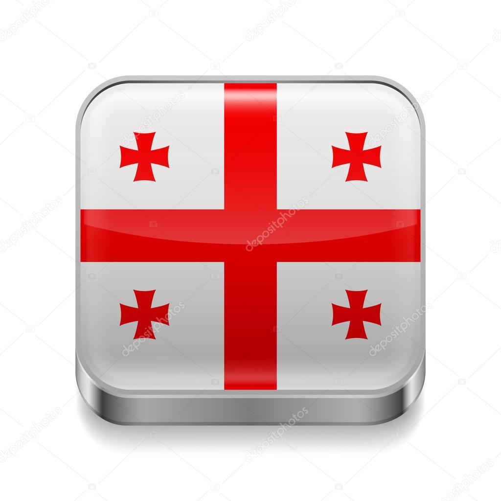 Metal icon of Georgia Stock Vector by ©dvargg 43843415