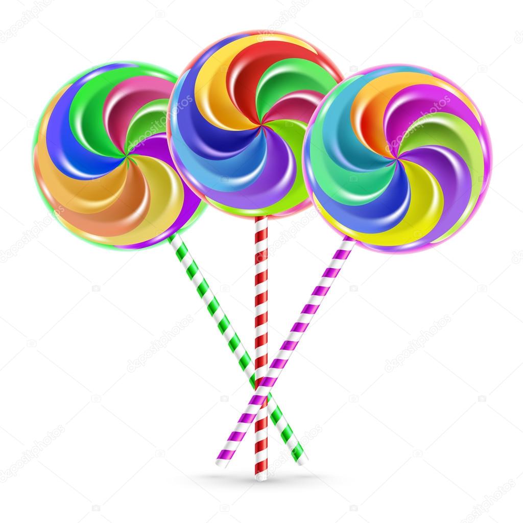 Rainbow Lollipop Cartoon