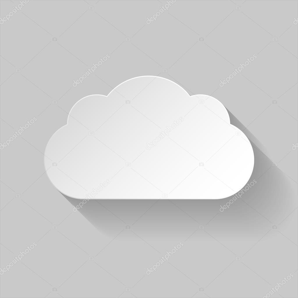 White paper cloud Stock Vector Image by ©dvargg #47185769