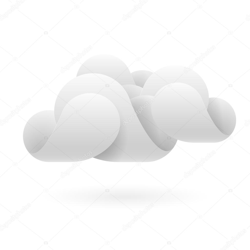 Abstract white cloud Stock Vector Image by ©dvargg #47569791