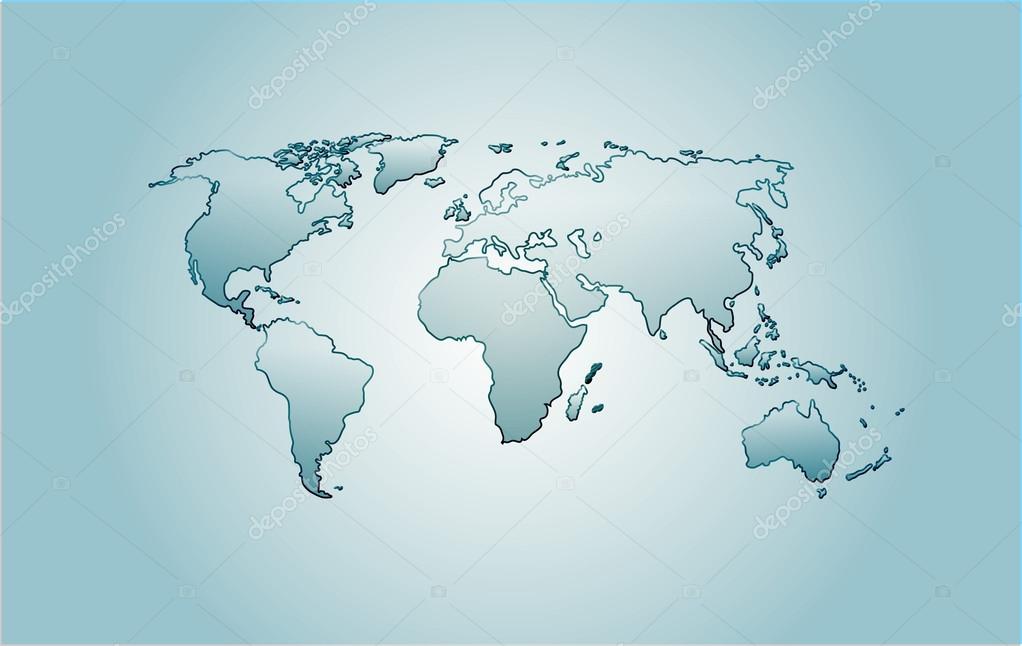 Glass world map — Stock Photo © X-etra #27586725