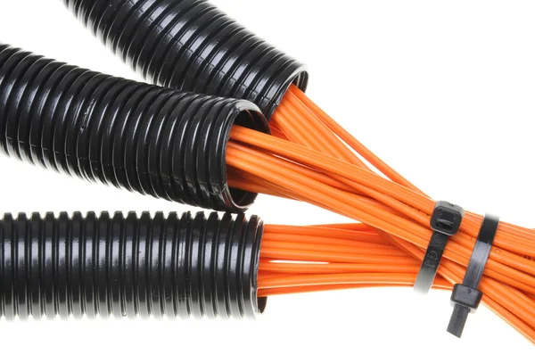 Corrugated pipe with cables Stock Photo by ©Zetor2010 47579713