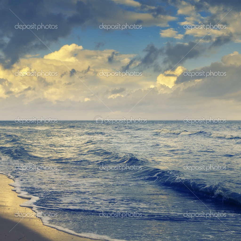 View of storm seascape — Stock Photo © korovin #13755303