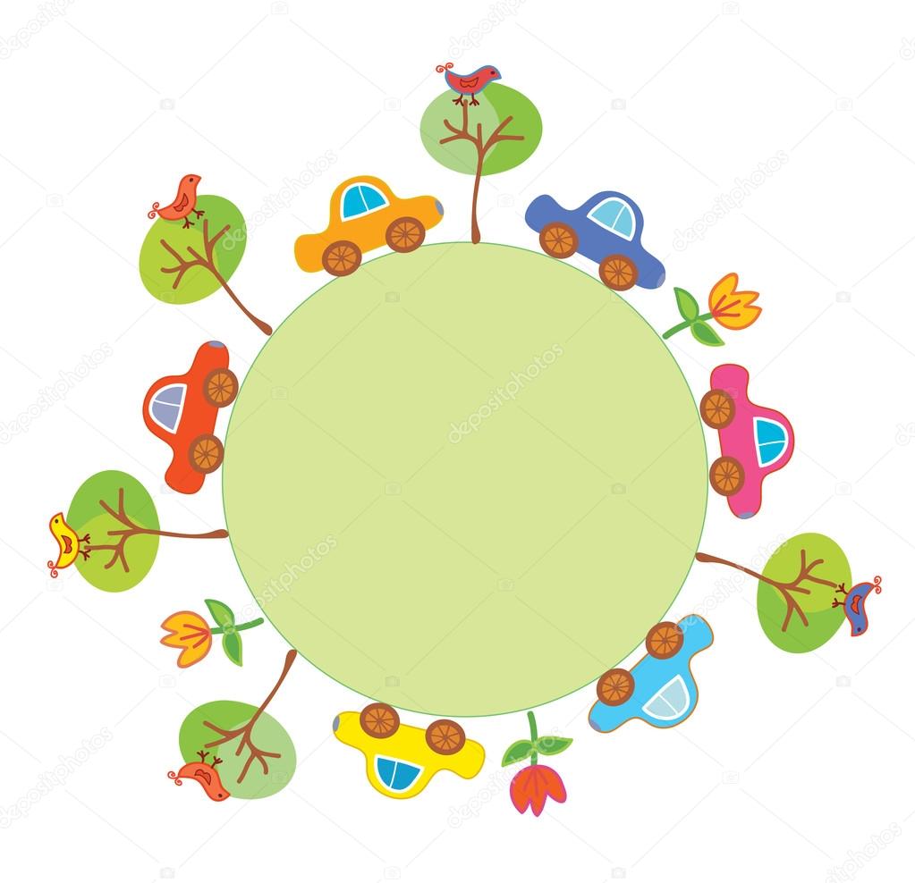 Frame with cars for kids Stock Vector by ©Tasia12 12718118