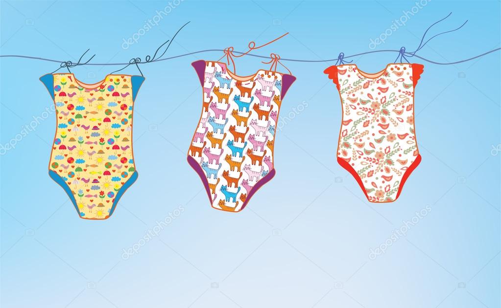 Baby laundry background Stock Vector Image by ©Tasia12 #13545941
