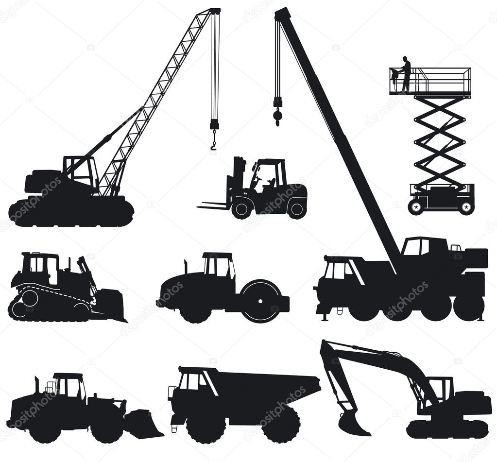 Construction machinery Stock Vector Image by ©scusi0-9 #12400743