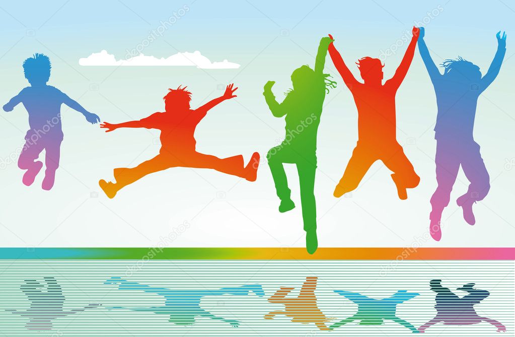 Skok i radość — Grafika wektorowa © scusi0-9 #29779329