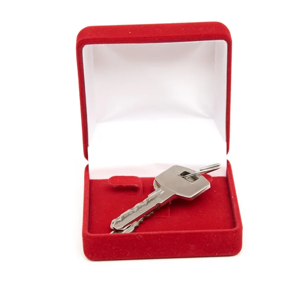 Keys in red gift box Stock Photo by ©merznatalia 17987523