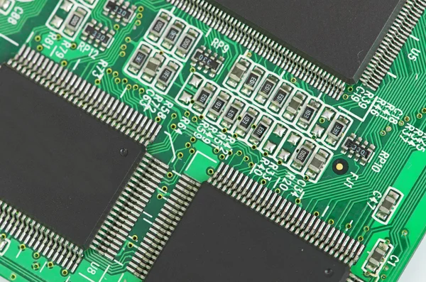 chip on green plate - Stock Image - Everypixel