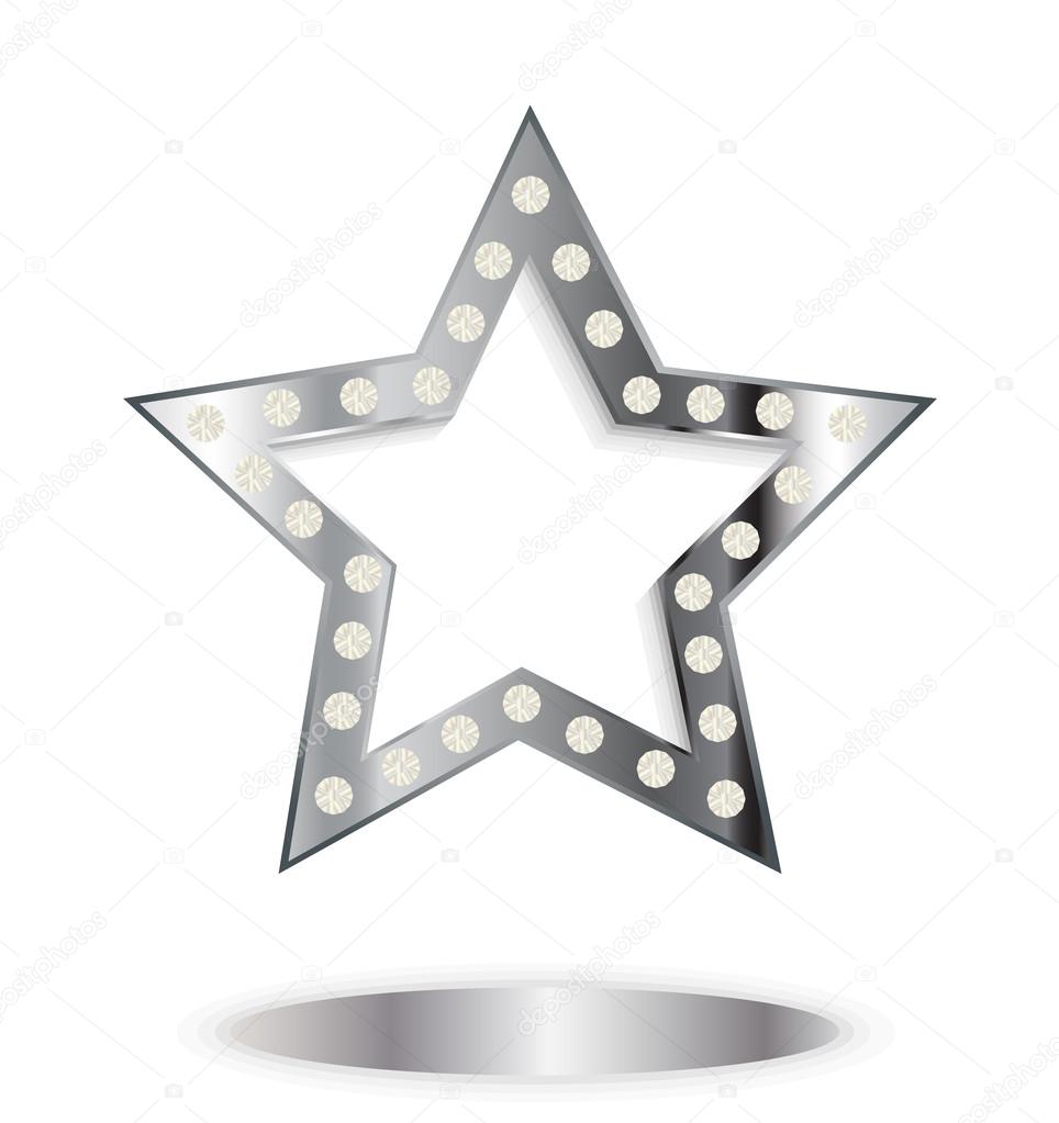Silver Star Stock Vector by ©leonardo255 22381265