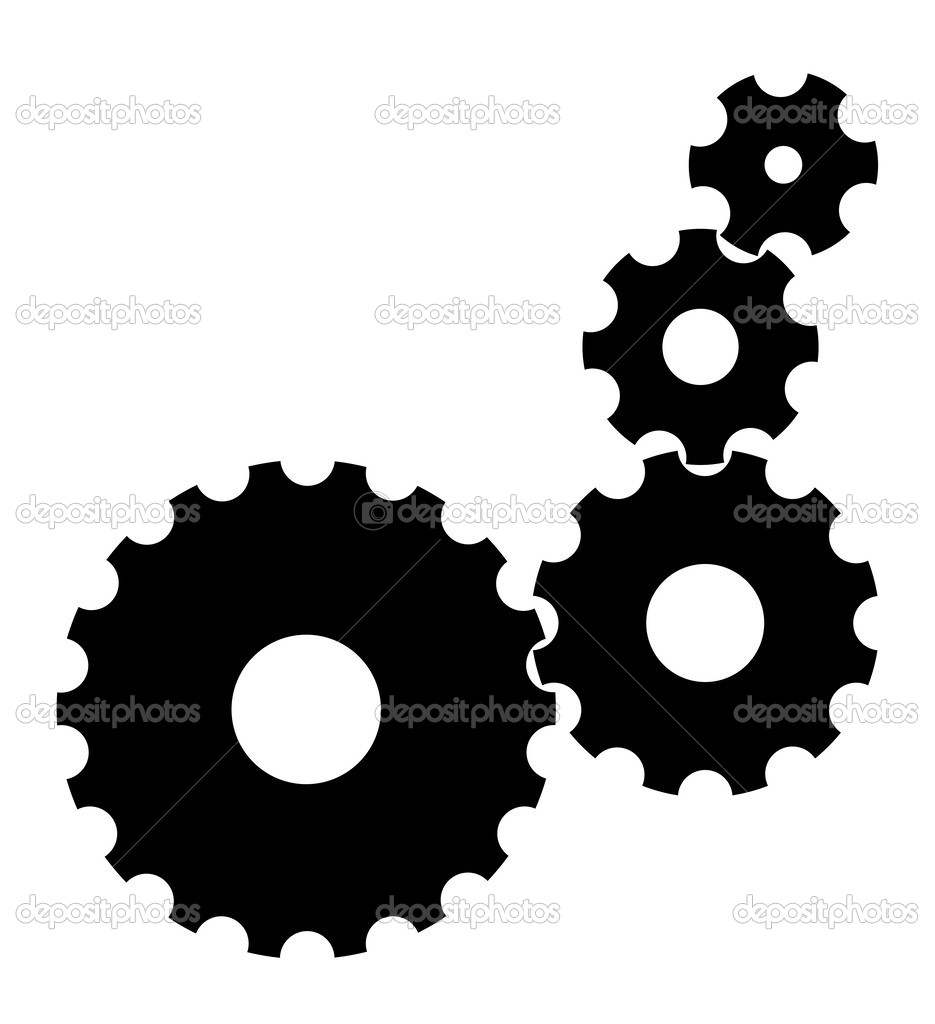 Isolated Vector Gears Stock Vector Image by ©leonardo255 #25149383