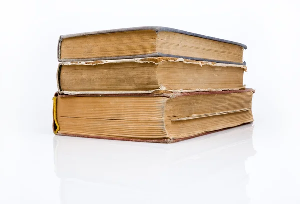 Old books piled together over white background — Stock Photo © 06photo ...