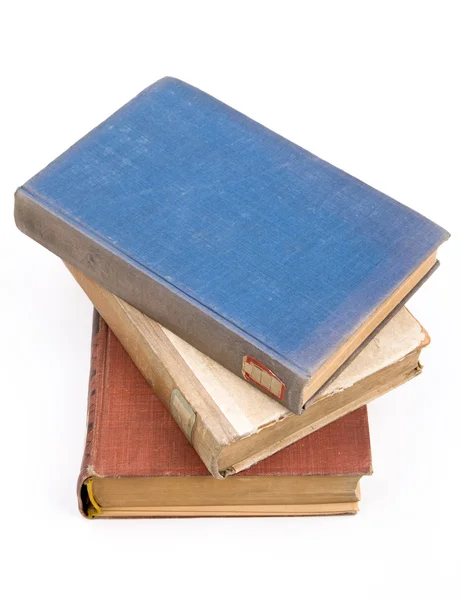 Old books piled together over white background — Stock Photo © 06photo ...