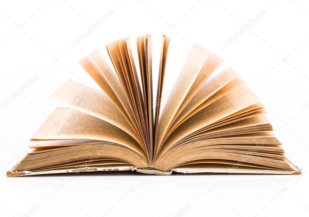 Old books piled together over white background — Stock Photo © 06photo ...
