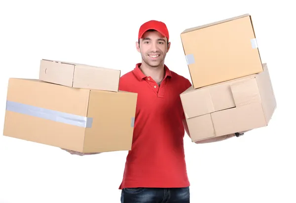 Hombre cargando cajas fotos de stock, imágenes de Hombre cargando cajas ...