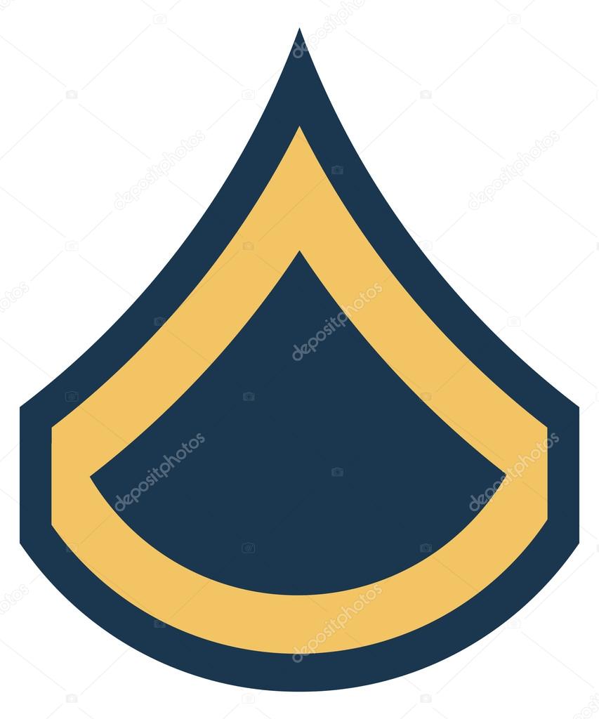 American Private First Class insignia rank badge — Stock Photo ...