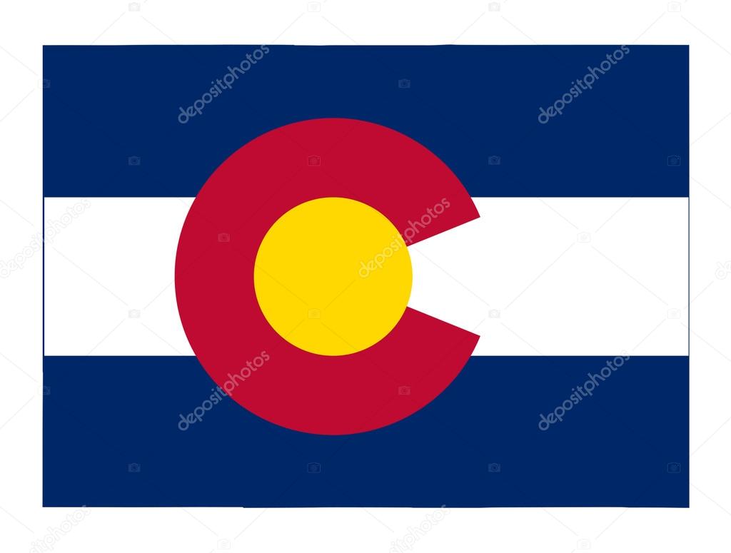 State of Colorado flag map Stock Illustration by ©speedfighter17 #39734433