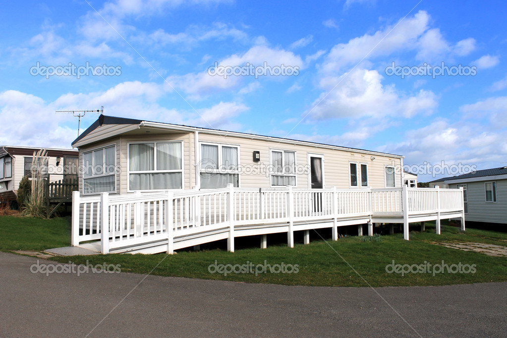 Side view of a caravan on a trailer park Stock Photo by ©speedfighter17 ...
