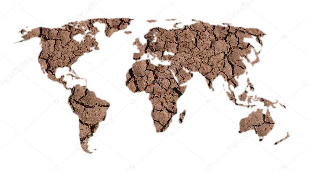 World map of dry ground Stock Photo by ©Viviamo 14776625