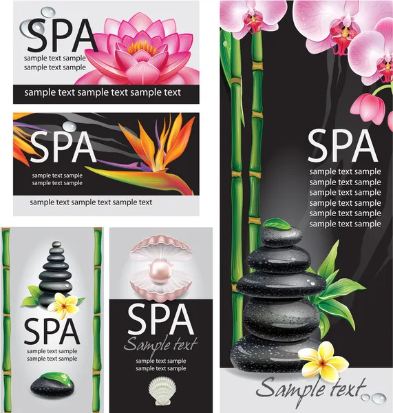 Set of cards for SPA salon Stock Vector Image by ©wikki33 #12815700