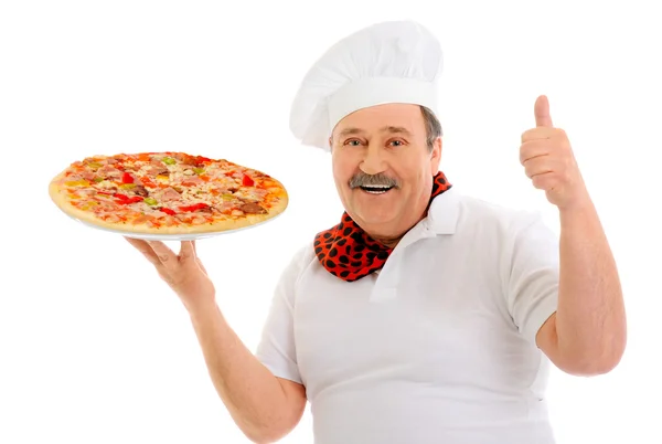 Fotos de Italian pizza chef, Imagens de Italian pizza chef sem ...