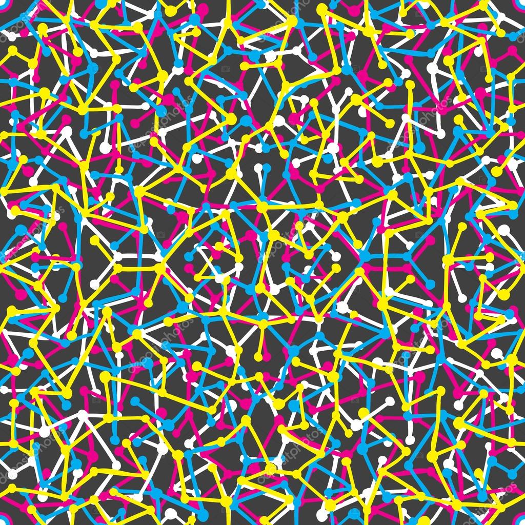 Seamless pattern with lines and dots. — Stock Vector © ekapanova #13545369