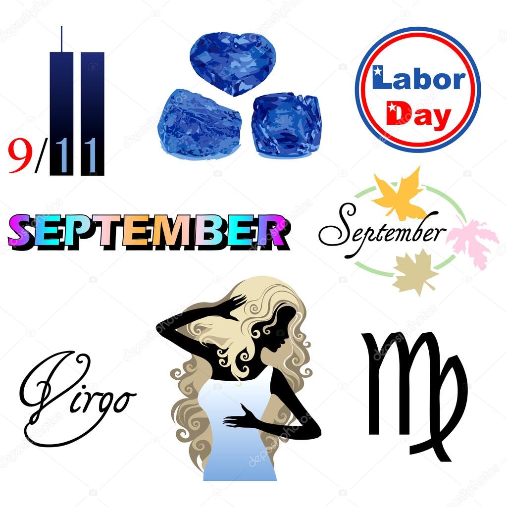 September Icons Stock Vector Image by ©BasheeraDesigns #12514668