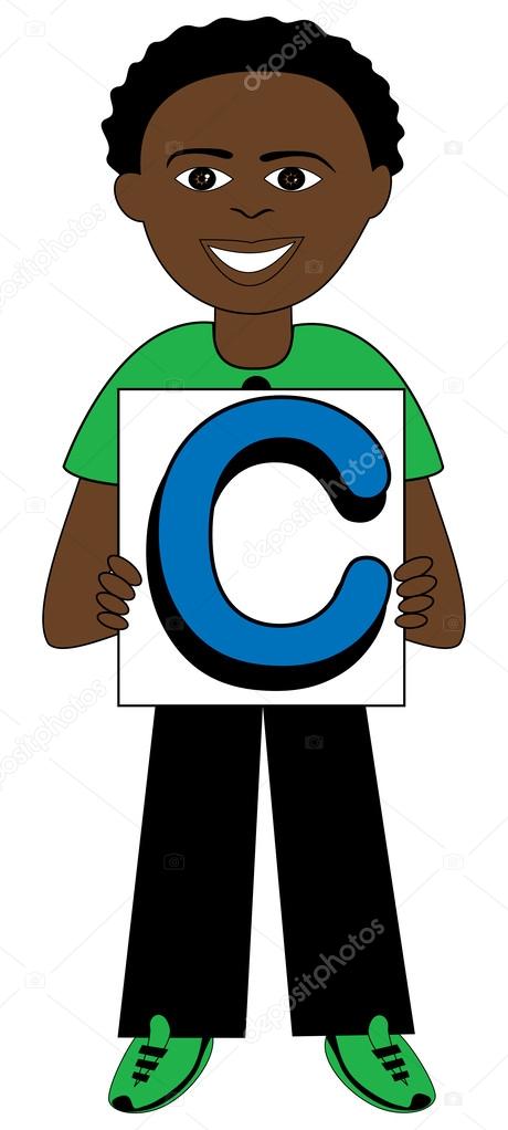 Letter C Boy Stock Vector Image by ©BasheeraDesigns #36373859